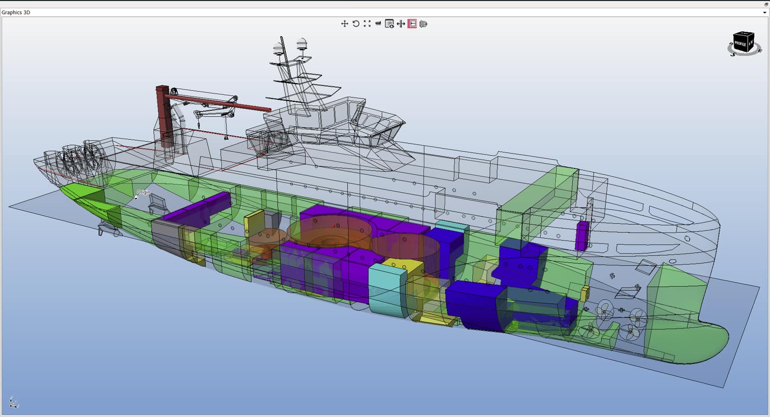 CyberMaster3D Loading Software for Cable Laying Vessel built by Colombo ...